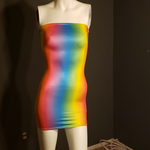 Elegant Moments | Dresses | Rainbow Tube Dress | Poshmark